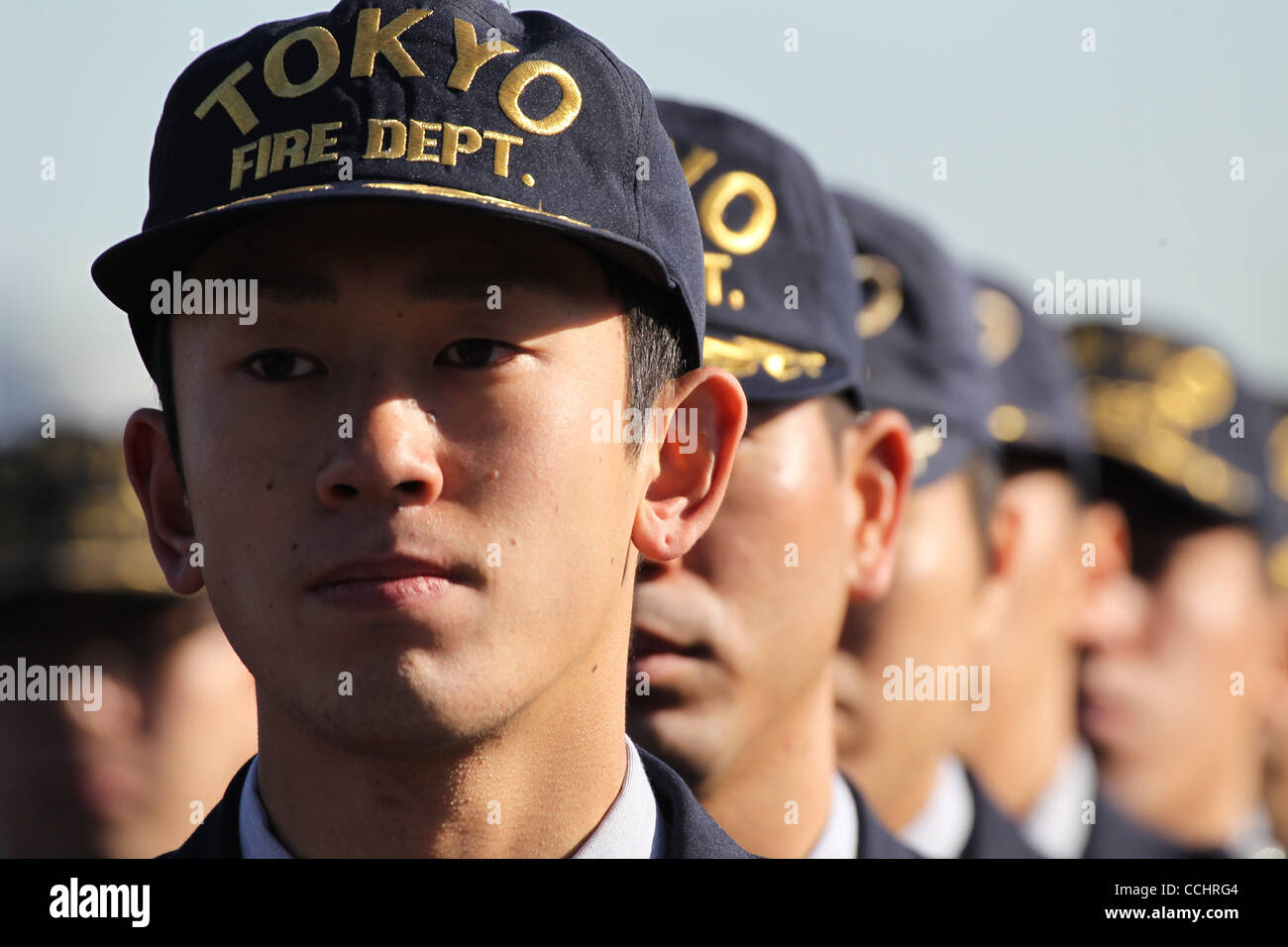 Jan. 6, 2011 - Tokyo, Japan - Members of the Tokyo Fire Department ...