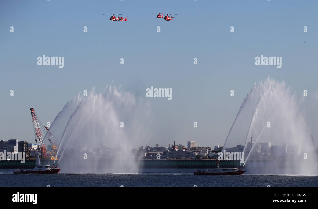Jan. 6, 2011 - Tokyo, Japan - Members of the Tokyo Fire Department ...