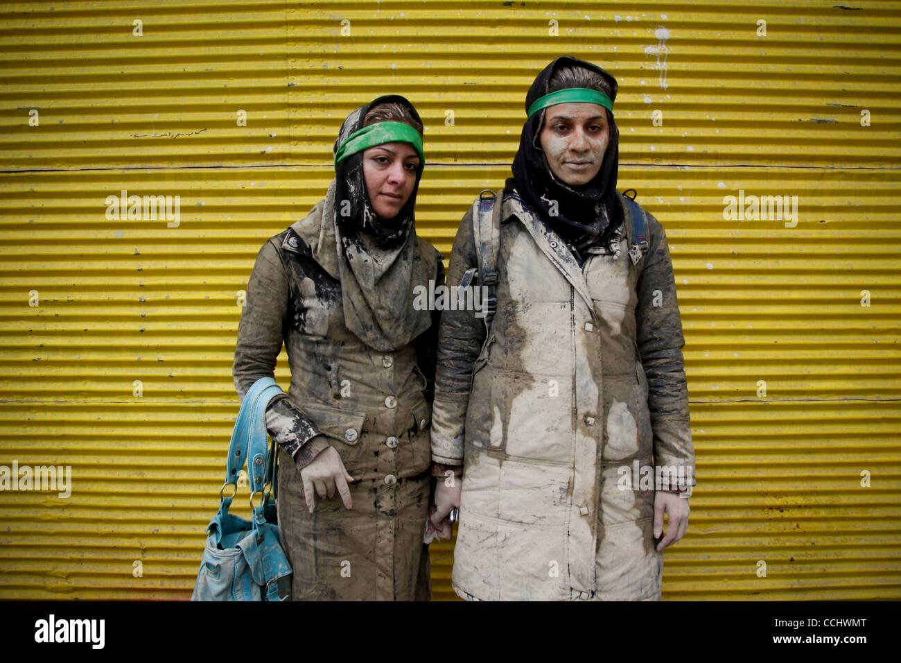 Dec 16, 2010 - Tehran, Iran - Sunni Muslims after mud bath. The Day of ...