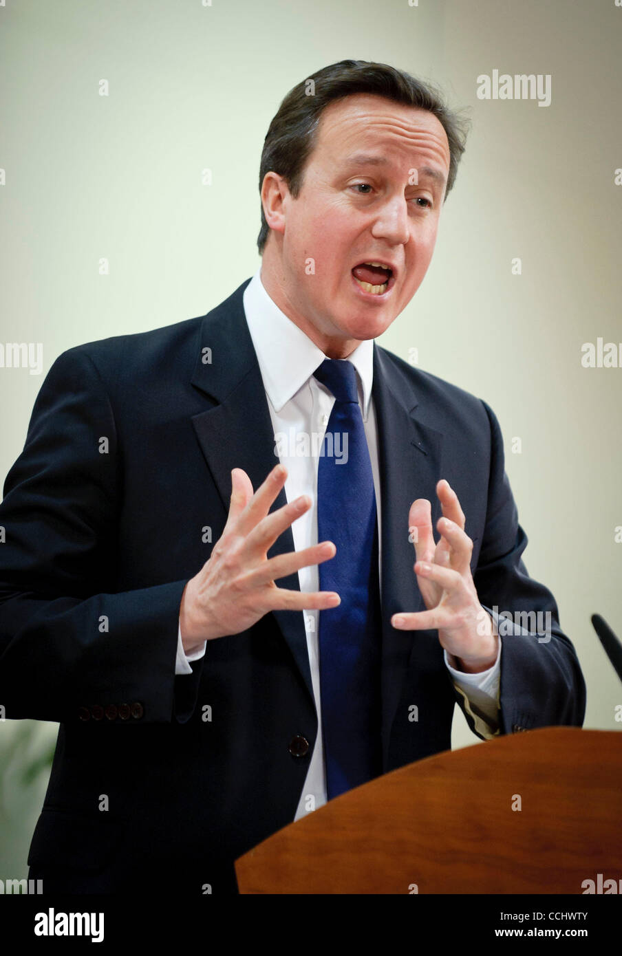Dec. 17, 2010 - Brussels, BXL, Belgium - Britain's Prime Minister David ...