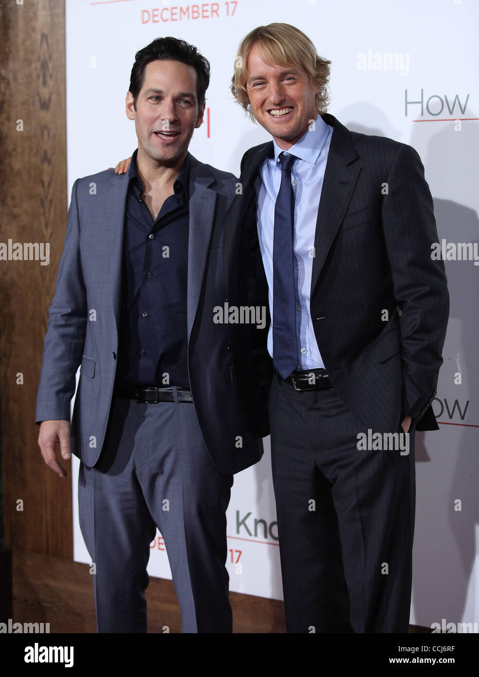 Dec. 13, 2010 - Westwood, California, U.S. - PAUL RUDD & OWEN WILSON ...