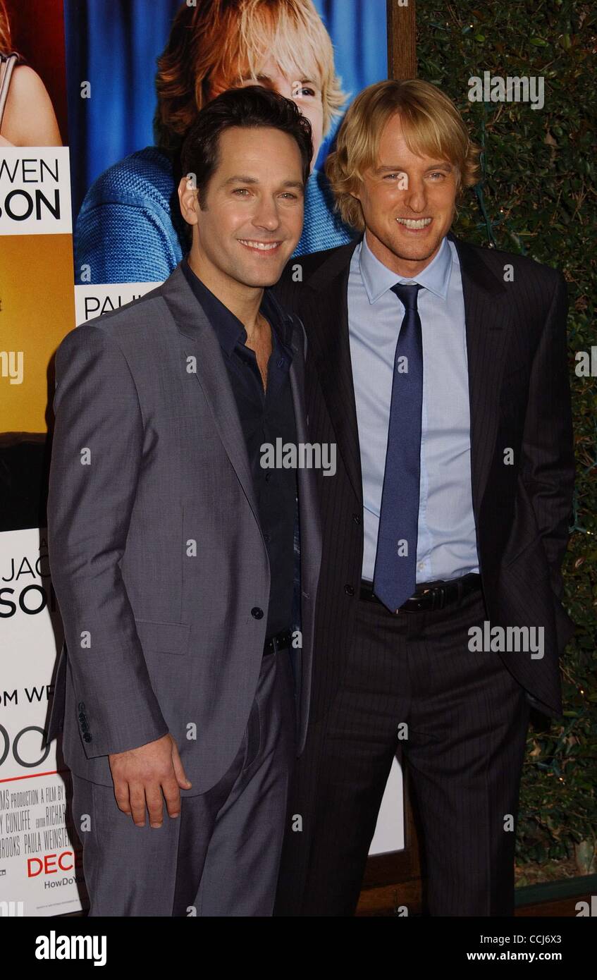 Dec. 13, 2010 - Hollywood, California, U.S. - PAUL RUDD & OWEN WILSON ...