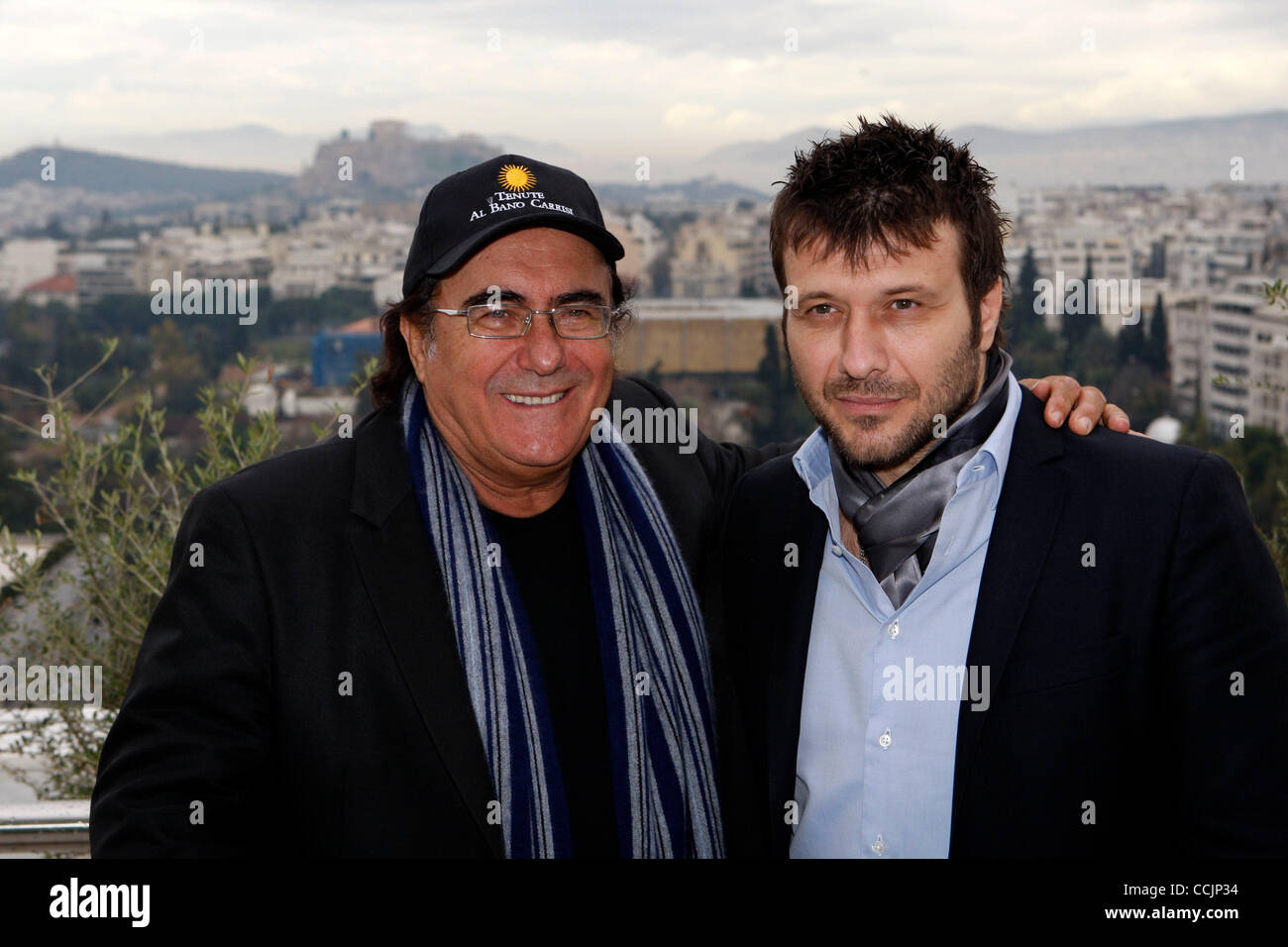 Dec. 13, 2010 - Athens, Greece - Italian singer ALBANO CARRISI(L) and ...