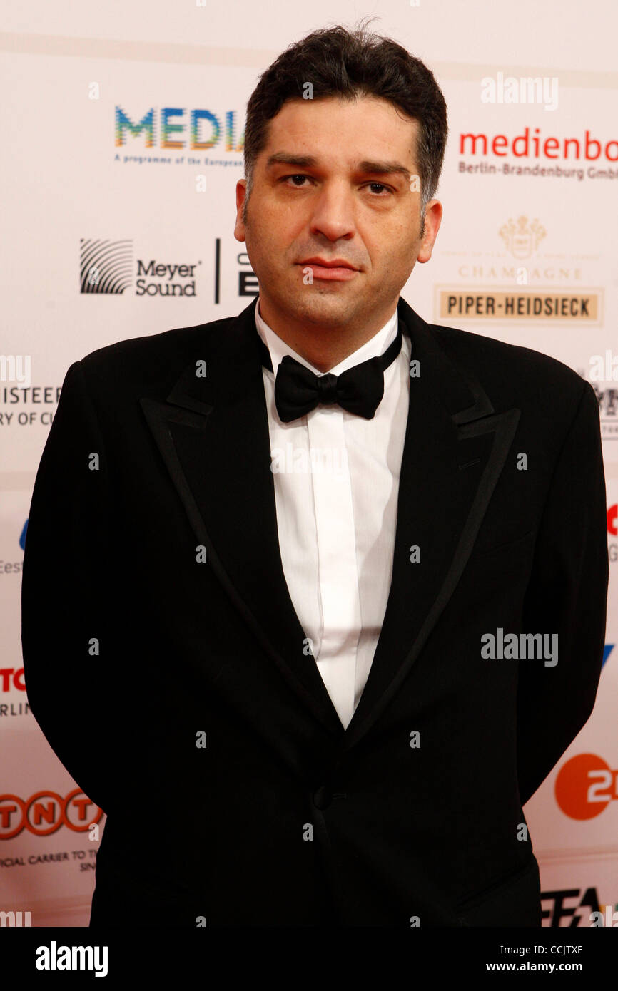 Dec. 4, 2010 - Tallin, Estonia - DANIS TANOVIC poses for the media as ...