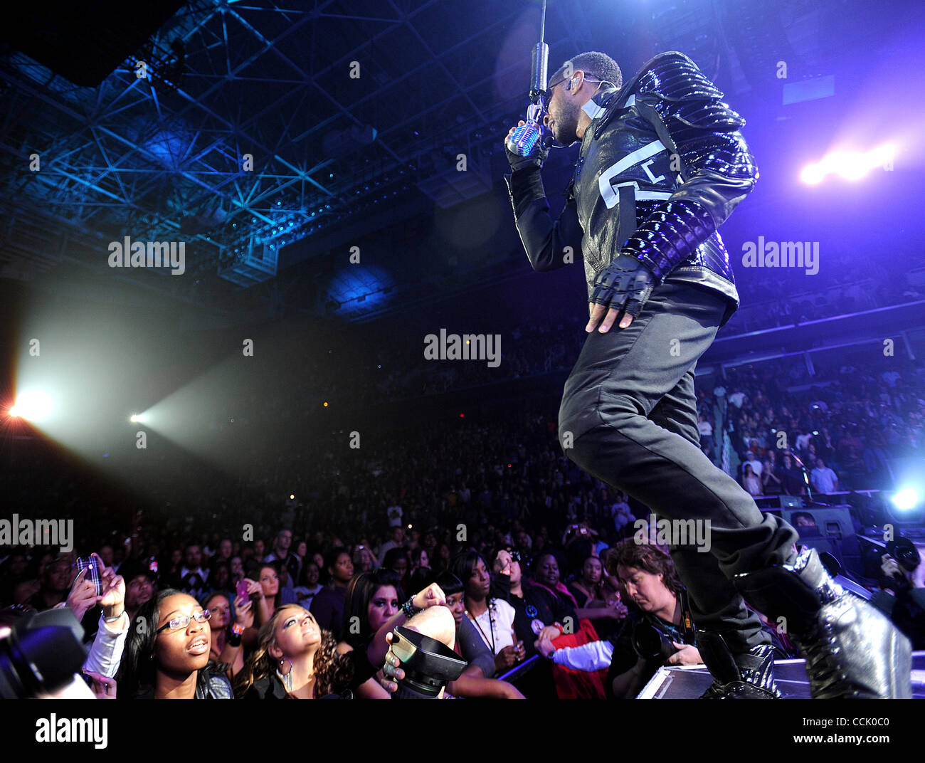 Dec 7, 2010 - Greensboro, North Carolina; USA - Singer USHER performs ...