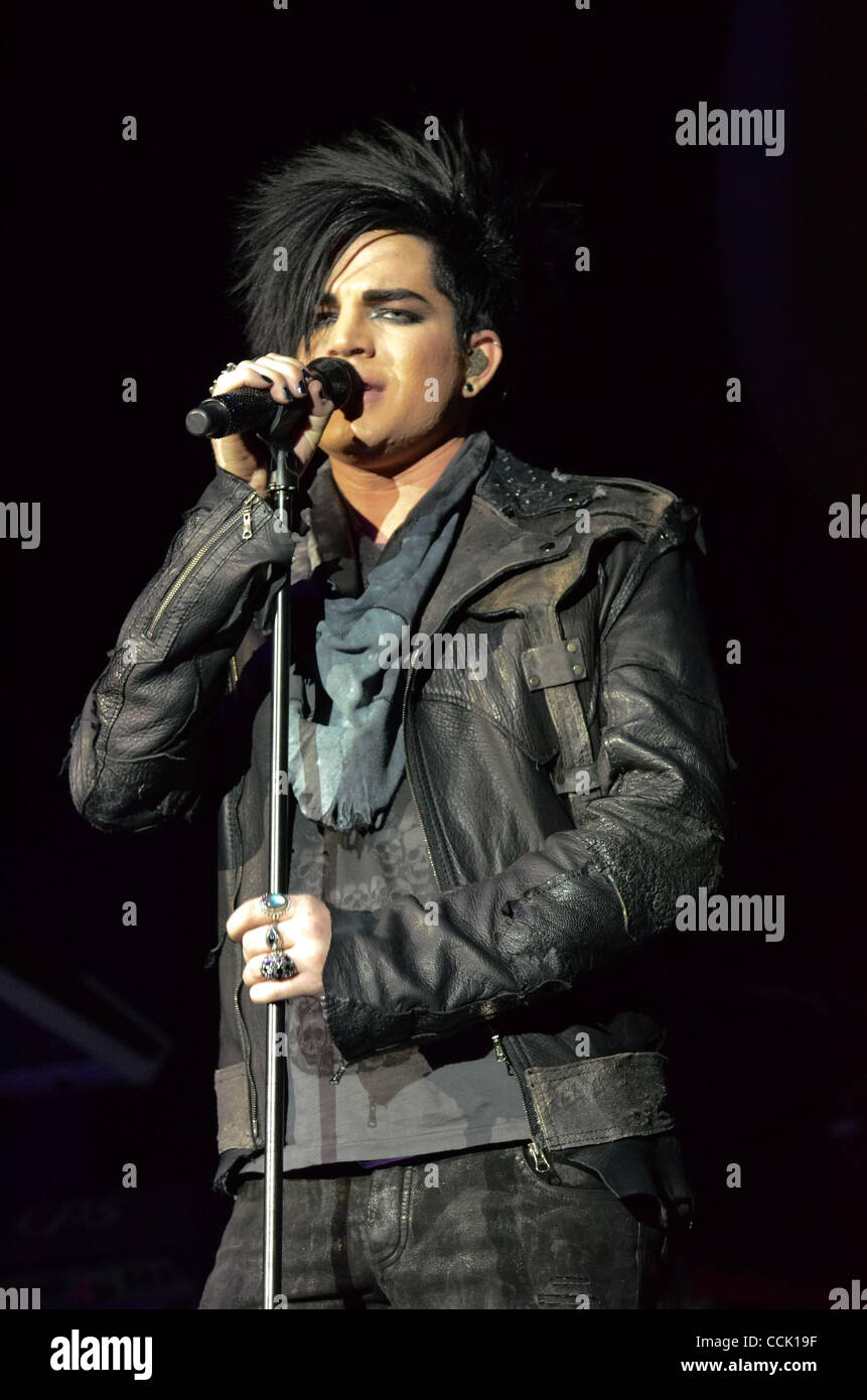 Dec 08, 2010 - Camden, New Jersey, U.S. - Pop singer ADAM LAMBERT ...