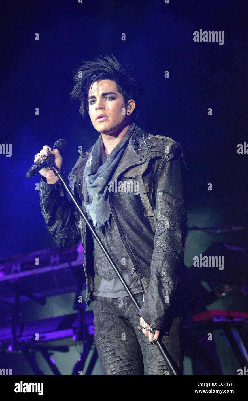 Dec 08, 2010 - Camden, New Jersey, U.S. - Pop singer ADAM LAMBERT ...