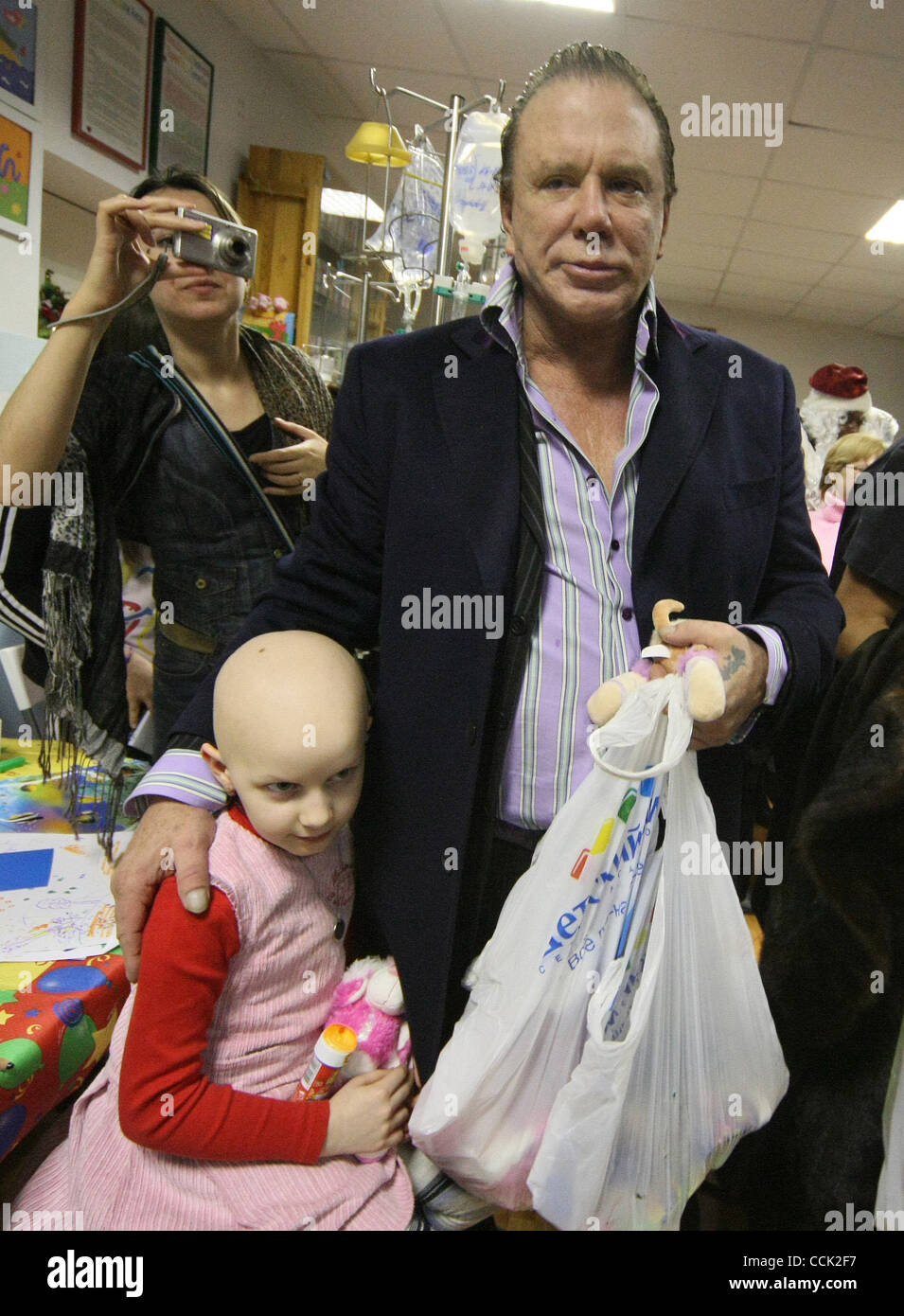 December 9, 2010.S.Petersburg,Russia. American actor Mickey Rourke ...