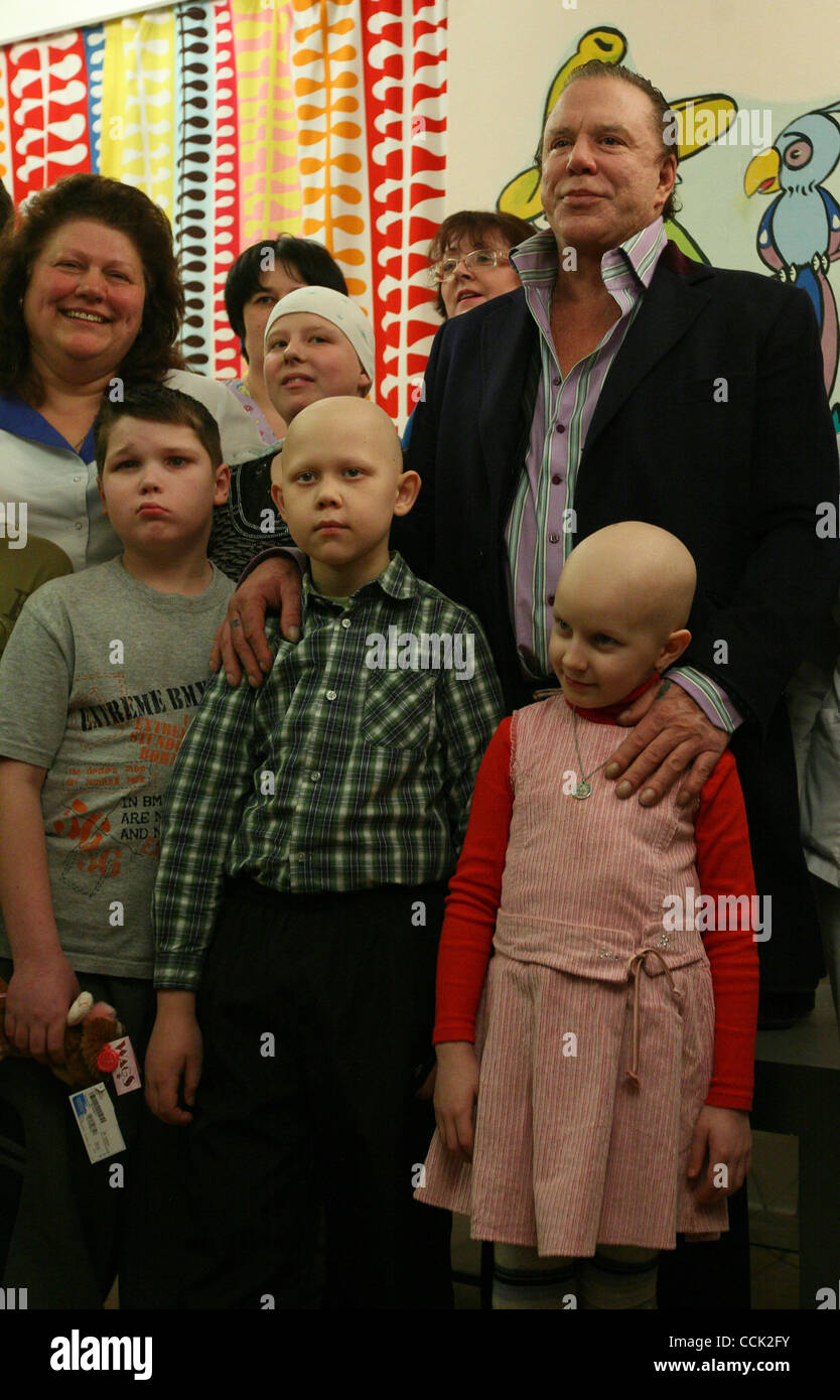 December 9, 2010.S.Petersburg,Russia. American actor Mickey Rourke ...