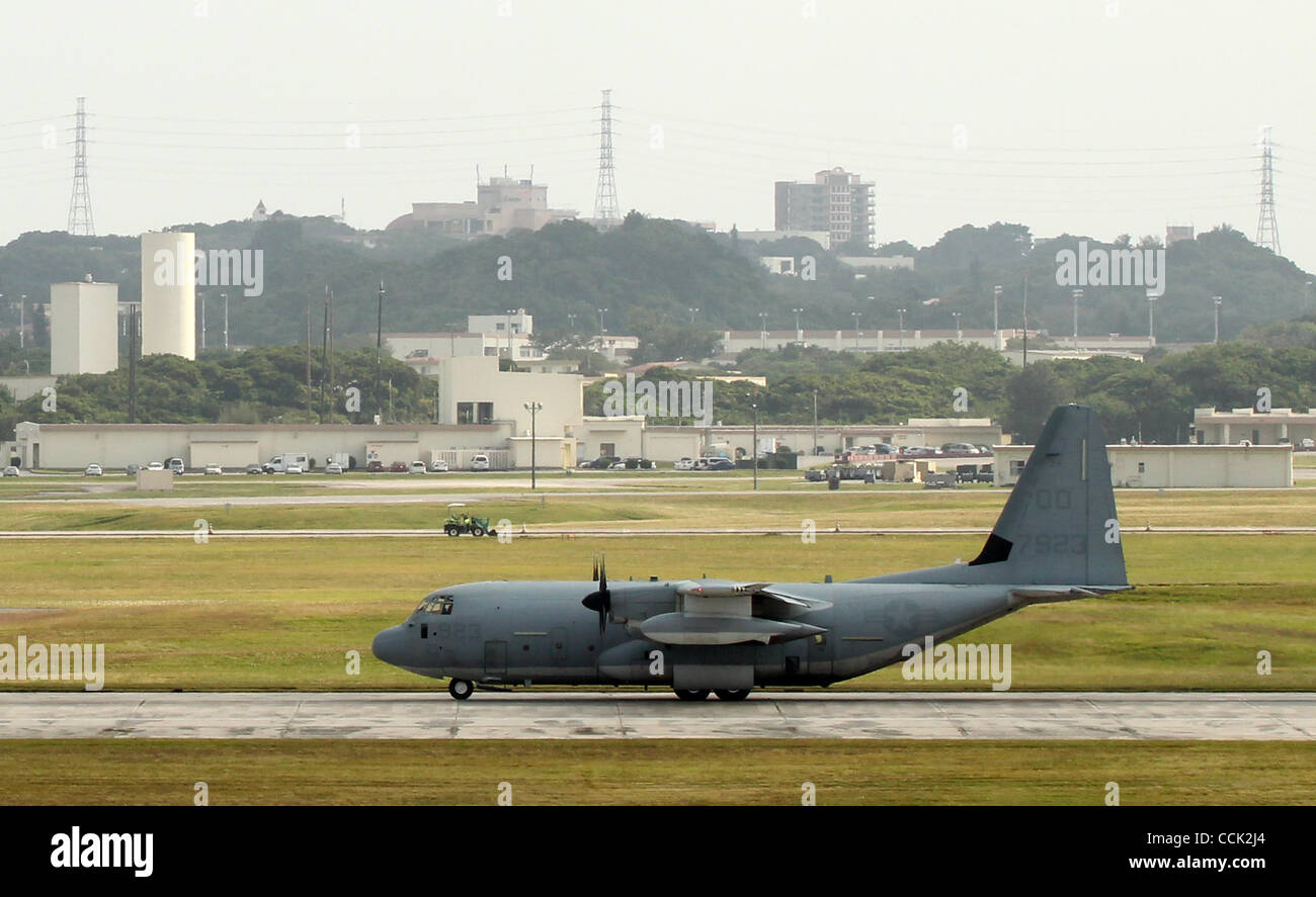 Dec. 9, 2010 - Okinawa, Japan - U.S. Air Force's aircraft lands at the ...