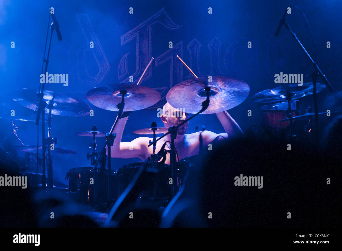 November 29, 2010 - Chicago, IL, USA - Frederik Ehmke, drummer of the ...