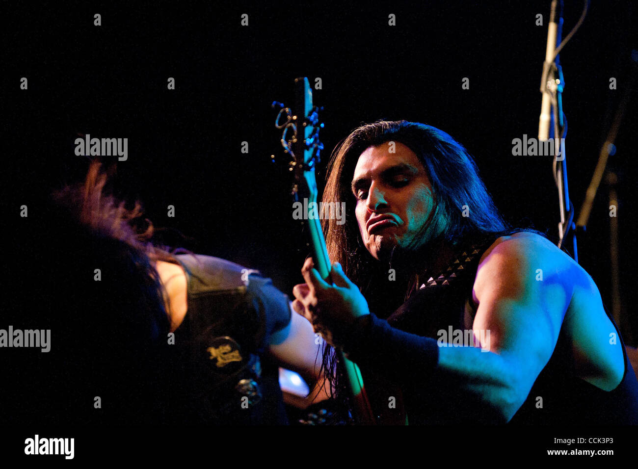 November 29, 2010 - Chicago, IL USA - Eli Santana, of the metal band ...