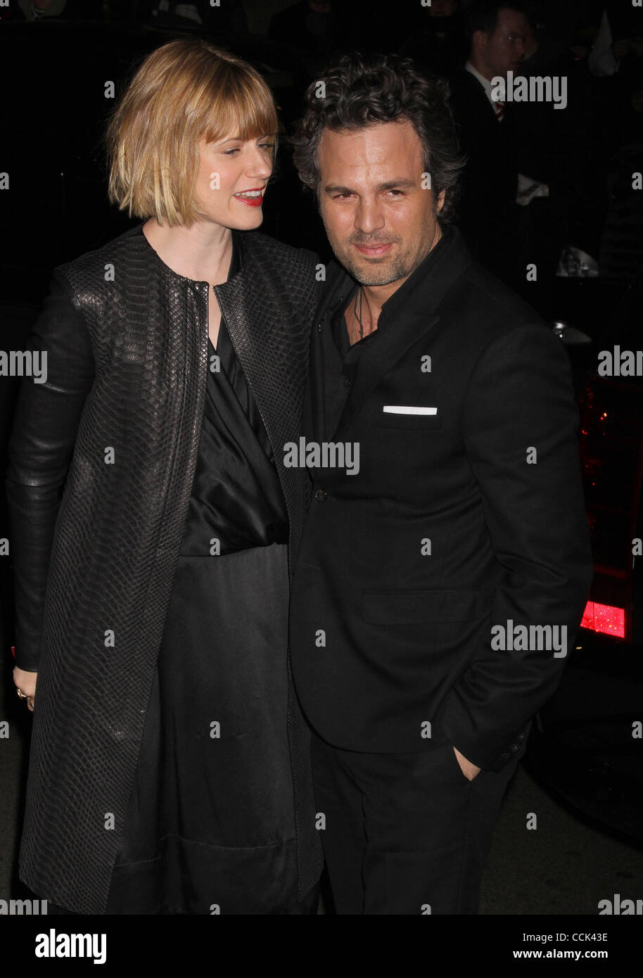 Mark ruffalo wife sunrise coigney hi-res stock photography and images ...