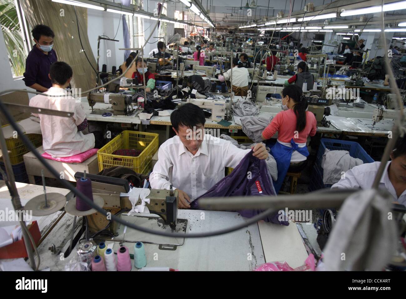 Nov 30, 2010 - Los Angeles, California, U.S. - Chinese workers at a ...