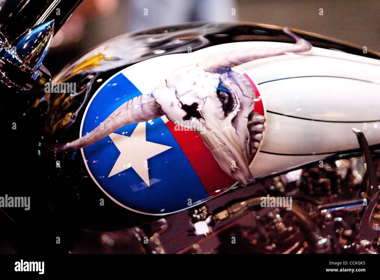 Nov. 26, 2010 - Houston, Texas, U.S - Custom built motorcycle dedicated ...