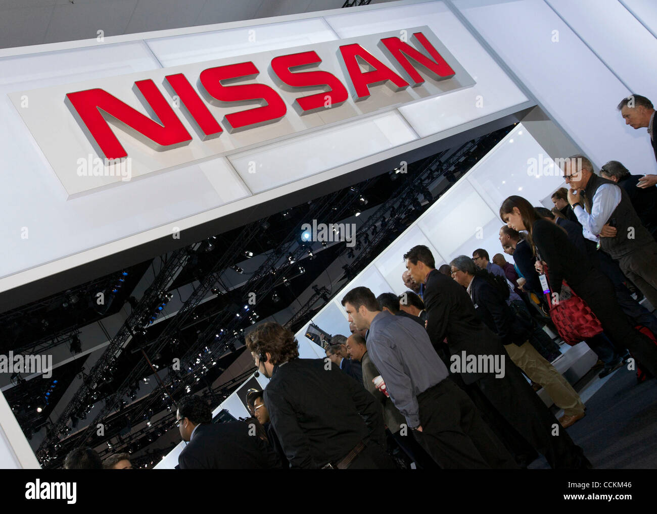 Nissan Area at the 2010 LA Auto Show Stock Photo - Alamy