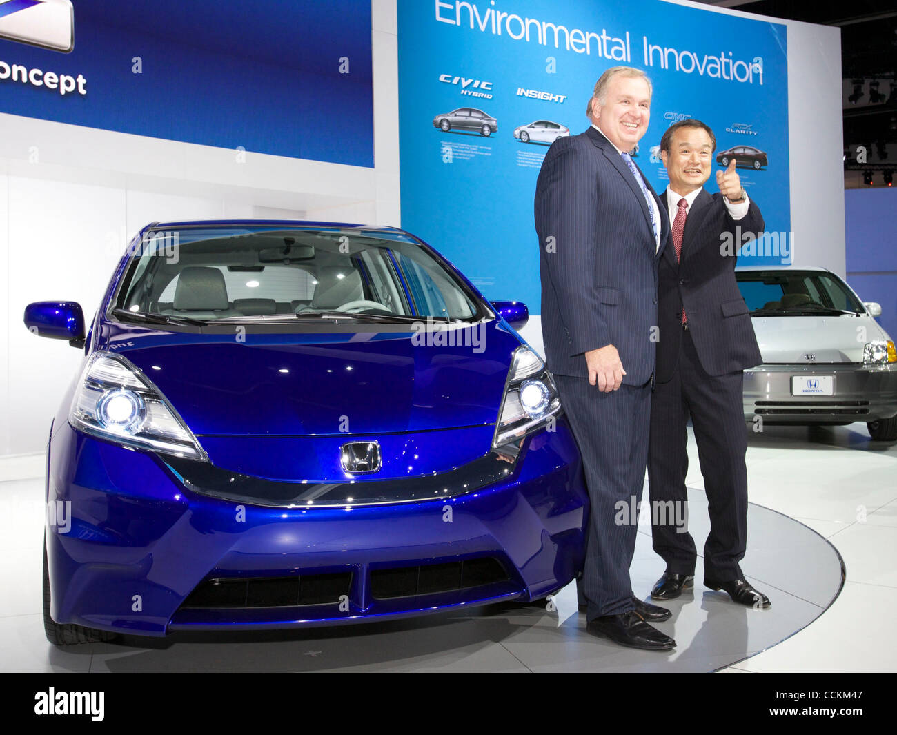 John Mendal executive vice-president of Honda US, and Takanobu Ito ...