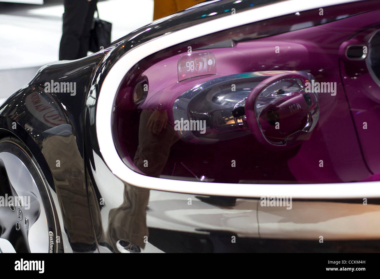 Kia "Pop" concept car on show at the 2010 LA Auto Show Stock Photo - Alamy