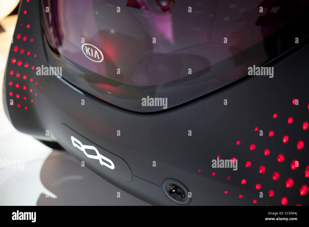 Kia "Pop" concept car on show at the 2010 LA Auto Show in Los Angeles ...