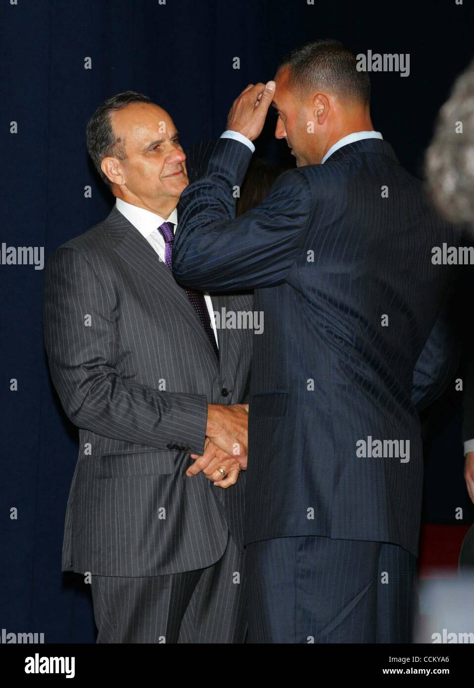 Nov. 11, 2010 - New York, New York, U.S. - DEREK JETER AND JOE TORRE ...