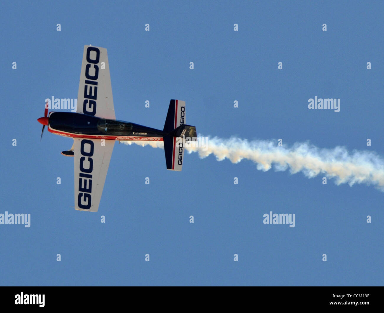 Nov. 13, 2010 - Las Vegas, Nevada, USA - Tim Weber flying his Extra ...