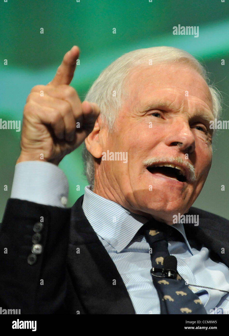 Nov. 9, 2010 - Washington, DC, U.S. - TED TURNER, founder of CNN ...