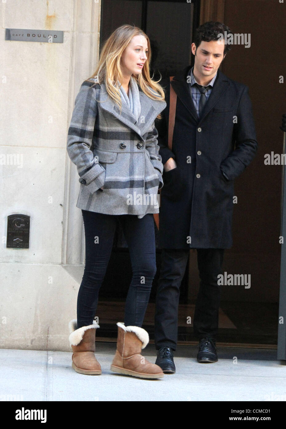 Nov. 1, 2010 - New York, New York, U.S. - Actors BLAKE LIVELY and PENN ...