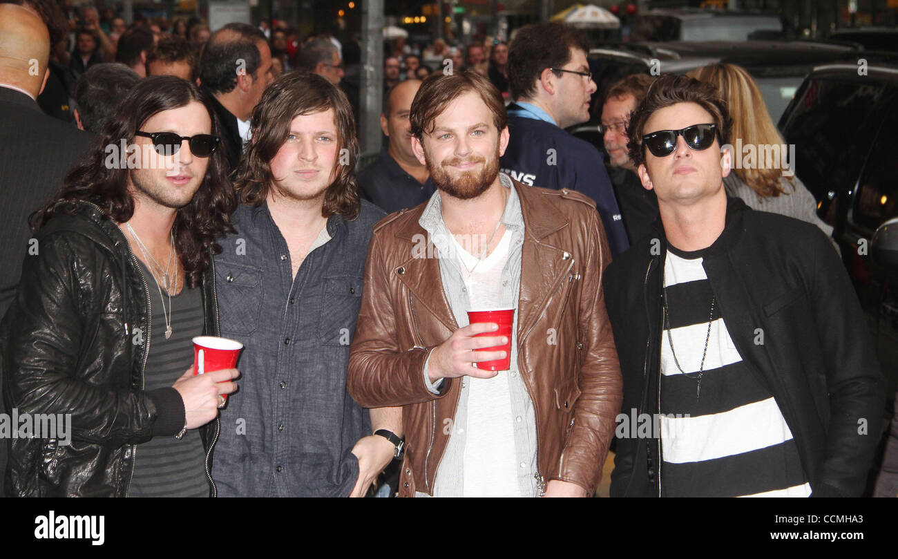 Oct. 25, 2010 - New York, New York, U.S. - KINGS OF LEON pose for ...