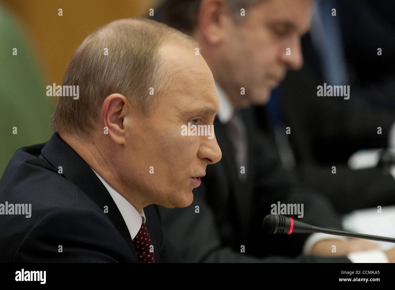 Prime Minister of Russia Vladimir Putin visits Ukraine. Pictured ...