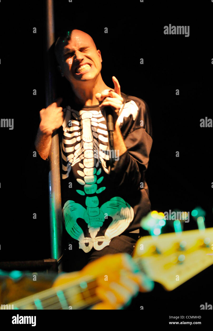 Oct. 27, 2010 - Neon Trees lead singer, TYLET GLENN performs during a ...