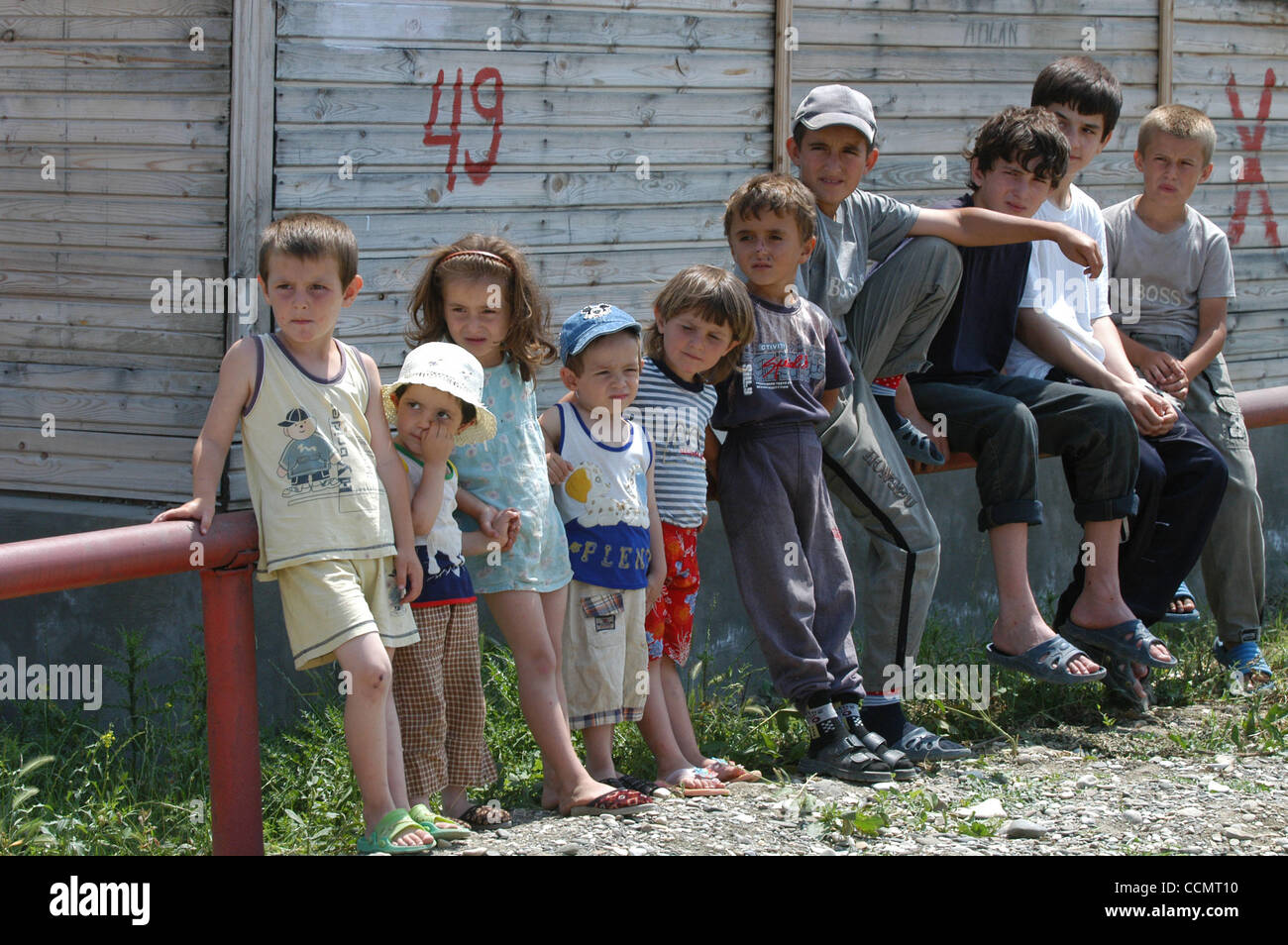 Chechen kids from refugee camp in the suburbs of Grozny for those whose ...