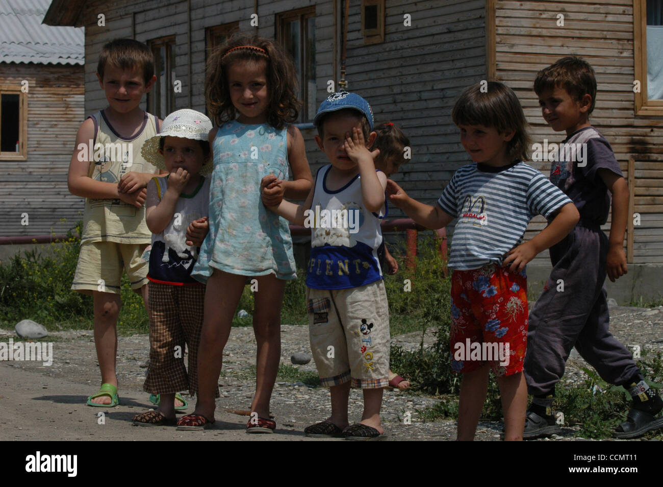 Chechen kids from refugee camp in the suburbs of Grozny for those whose ...