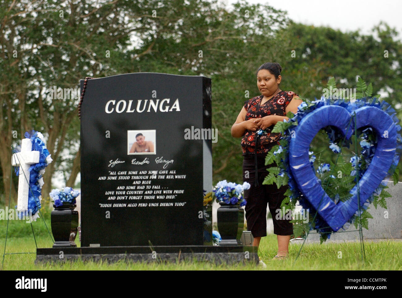 PROJECTS - Teresa Colunga visits the grave of her brother, U.S. Army ...