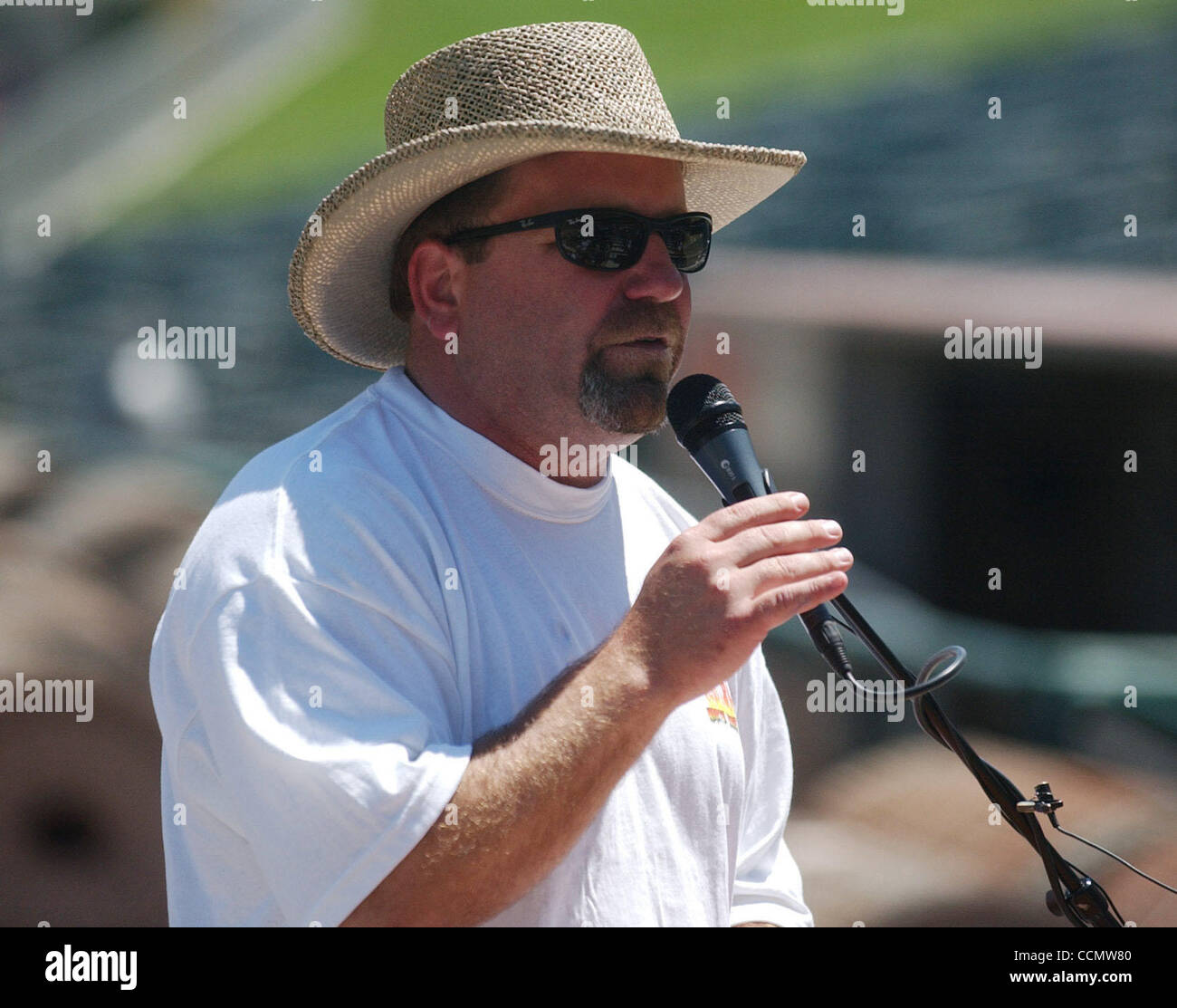 CCPOA's Excutive Vice President, Lance Corcoran during a CCPOA rally at ...