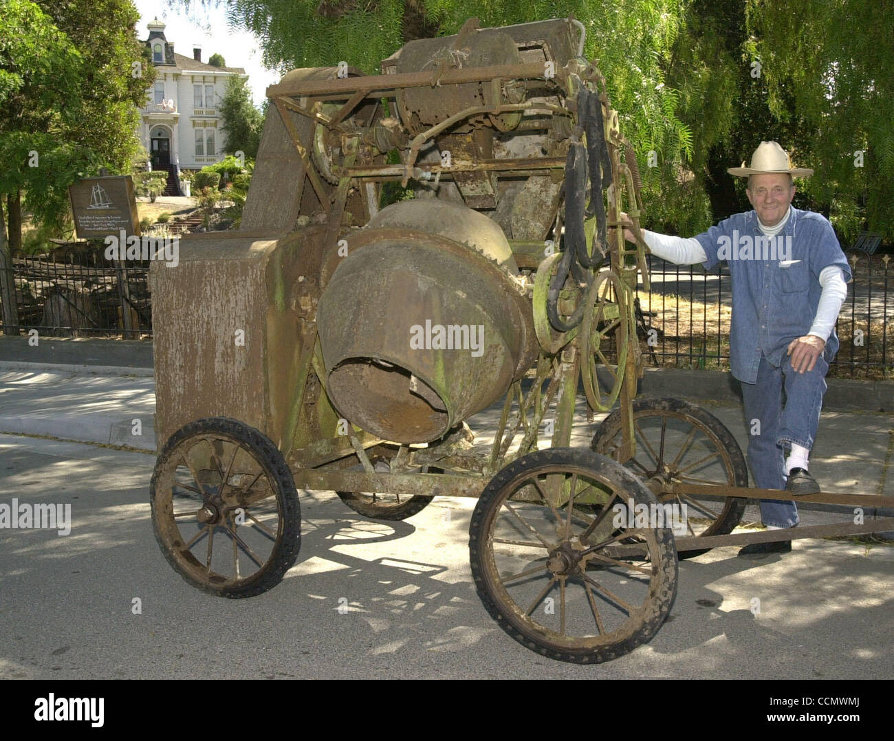 Dr. Joseph Mariotti, president of the Pinole Historical Society, stands ...