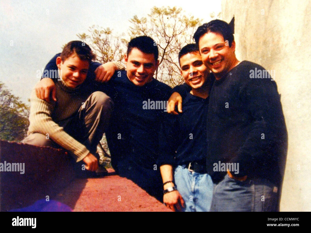 A family photo of the Mendez-Aceves brothers from left, Kenneth ...