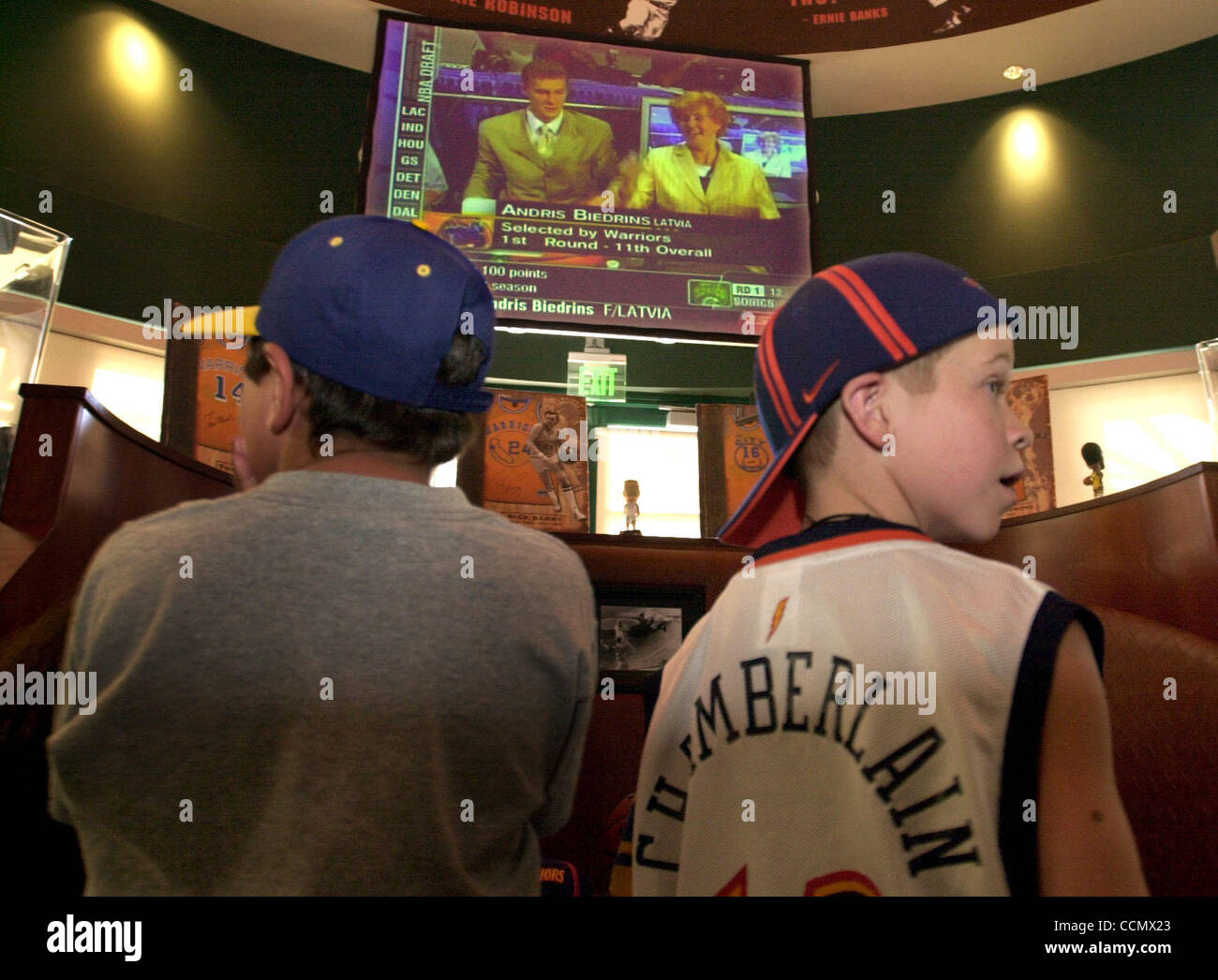 Warriors hold a draft party at McCovey's Restaurant Thursday, June 24 ...