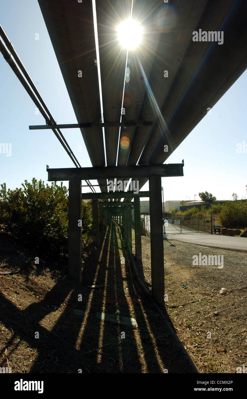 Pipelines run across the marsh near the Pacheco Slough. This is for ...