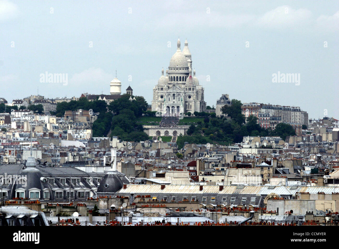 Jul 15, 2004; Paris, FRANCE; A view of Montmarte from the Centre ...