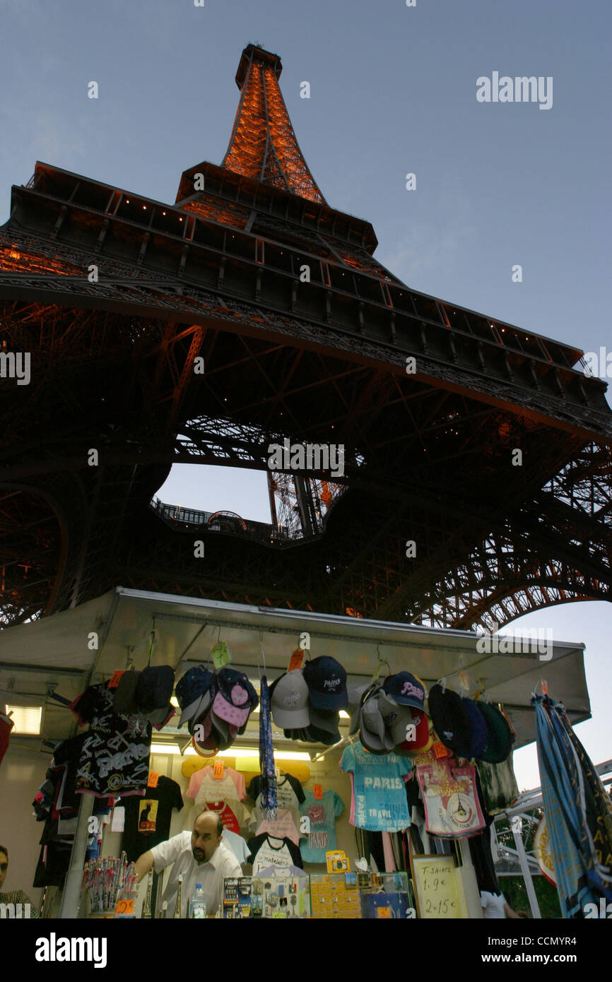 Jul 19, 2004; Paris, FRANCE; The Eiffel Tower, an immense stucture of ...