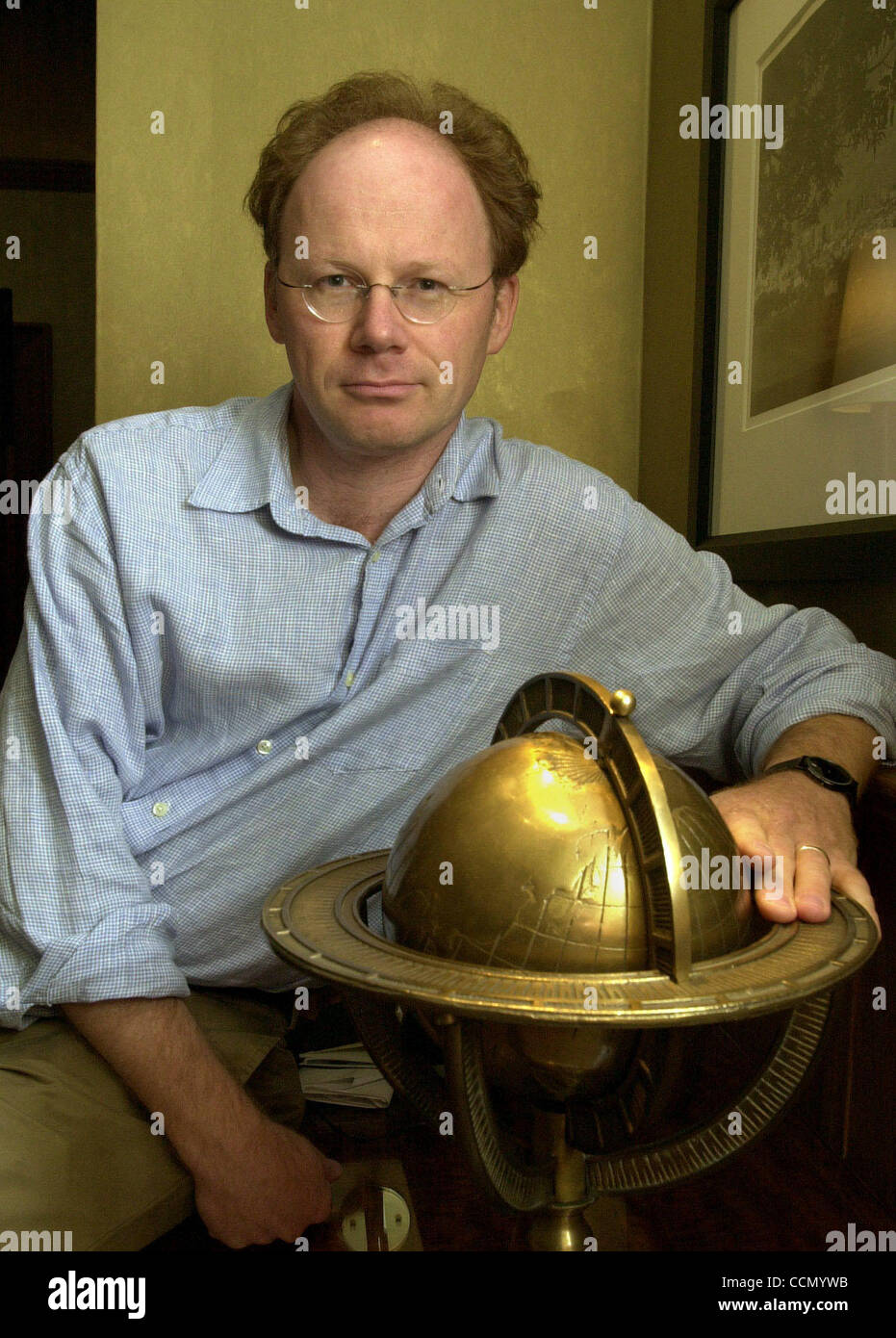 Author George Hagen poses before a July 6, 2004 interview in San ...