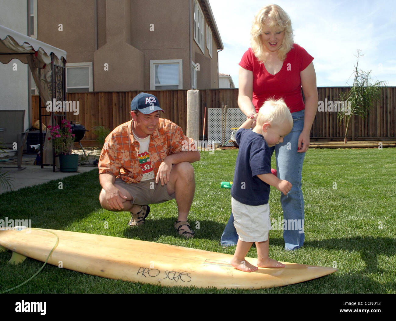 Doug (left) and Jeanie Akeman (cq) look on while their son Jack Akeman ...