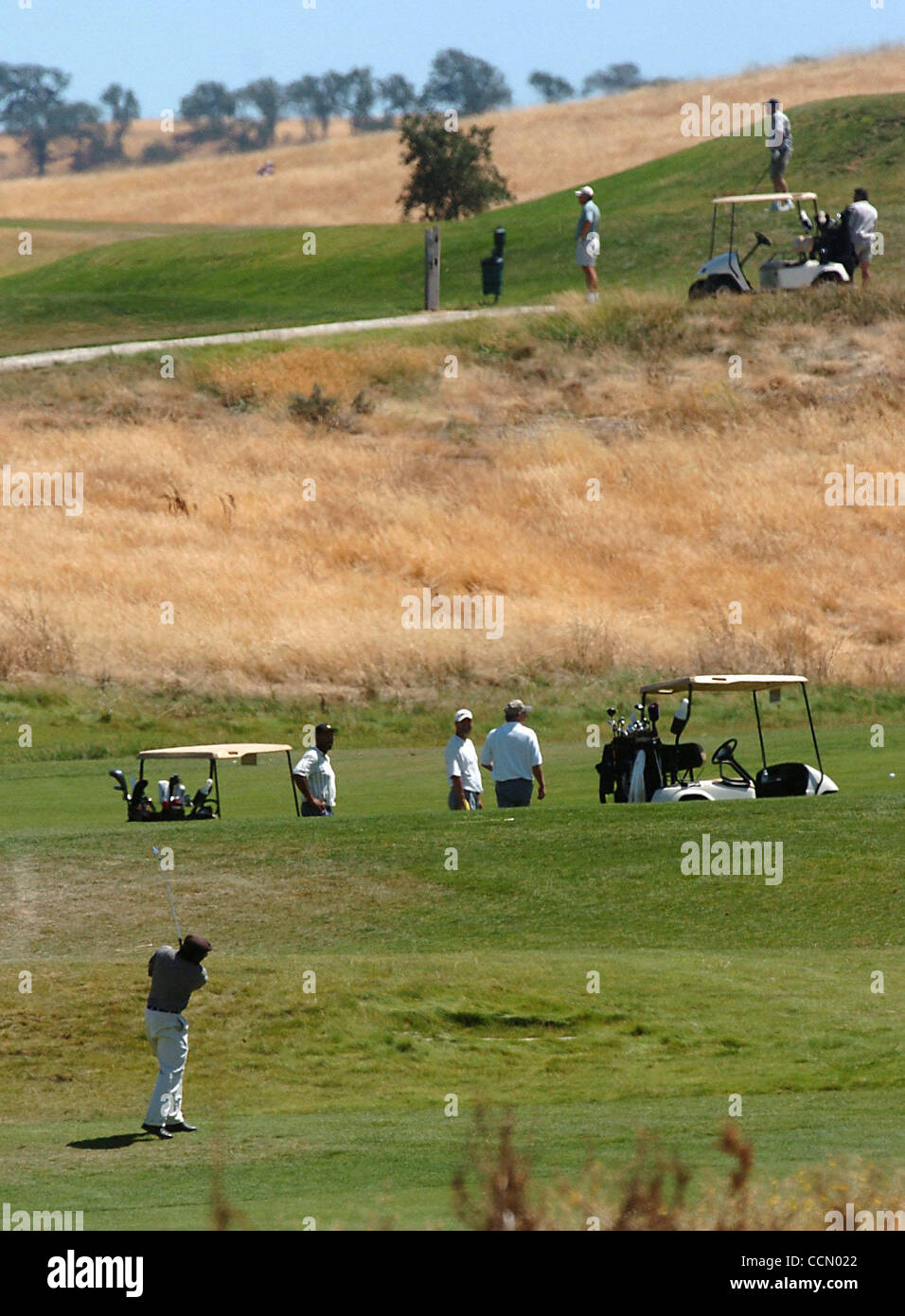 Golfers at Roddy Ranch in Antioch, Calif. on Tuesday, July 13, 2004. A ...