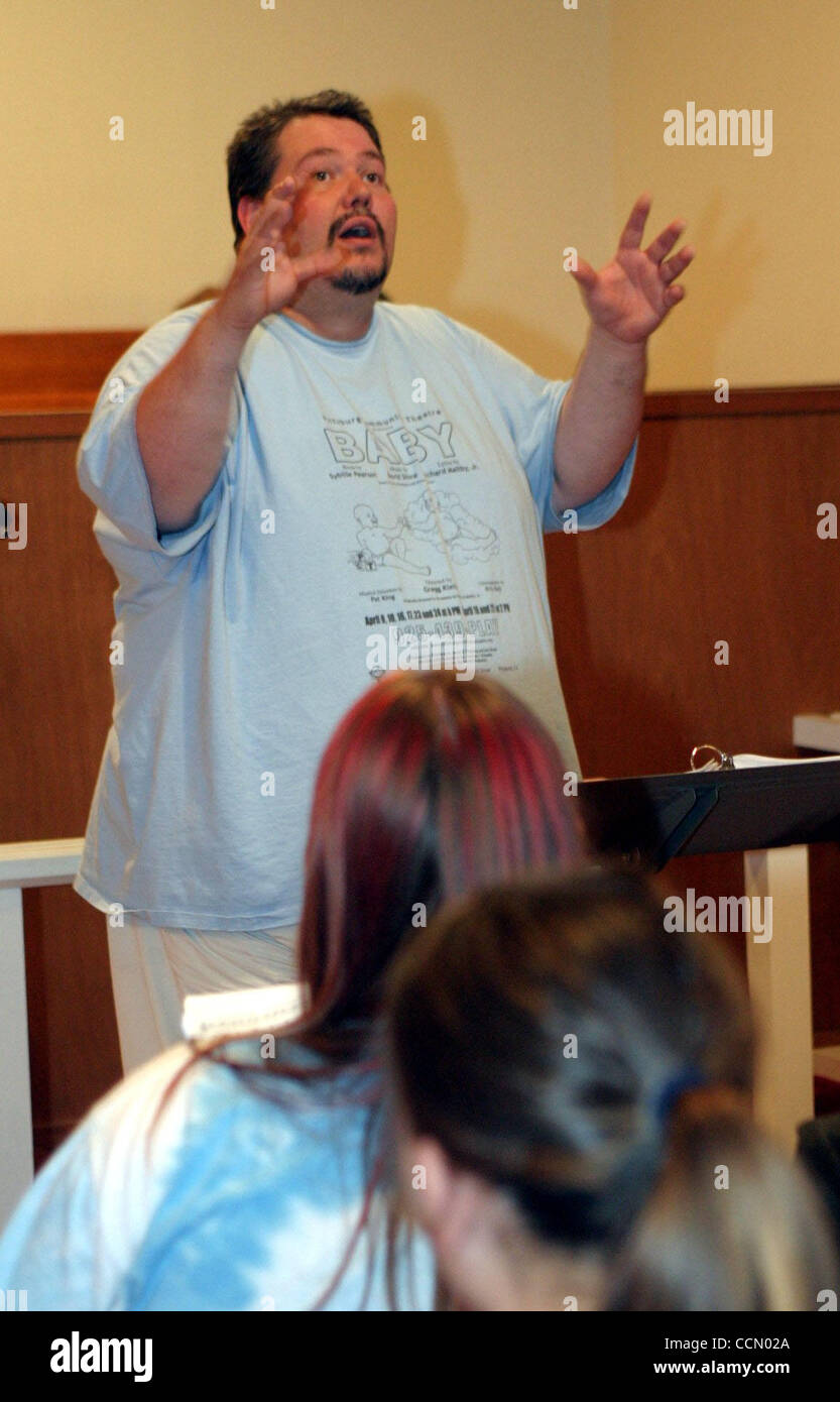 Gregg Klein (cq) leads a group through "Any Dream Will Do" during ...