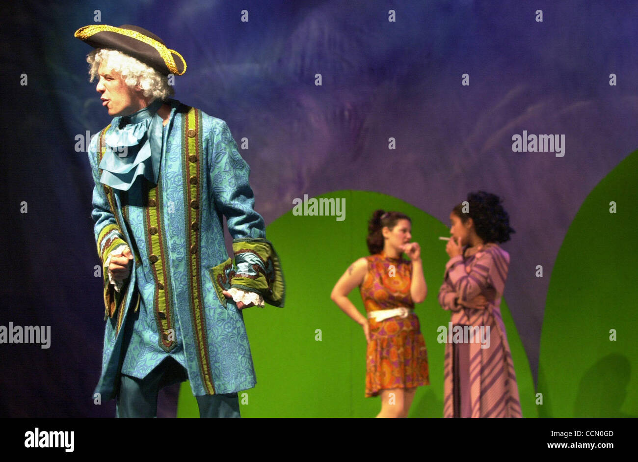 Nieves Zimmerman, far, right, and Angela Contreras rehearse their roles ...