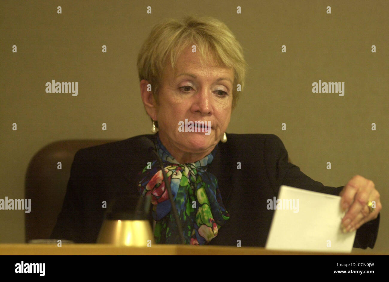 San Ramon City Clerk Judy Macfarlane at the Tuesday night city council ...