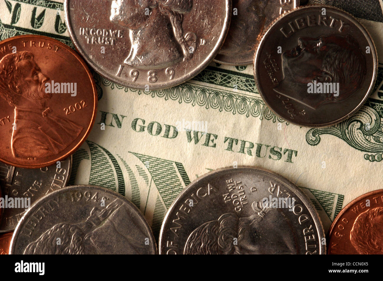 In God We Trust on US. currency. ©robin Nelson Stock Photo - Alamy