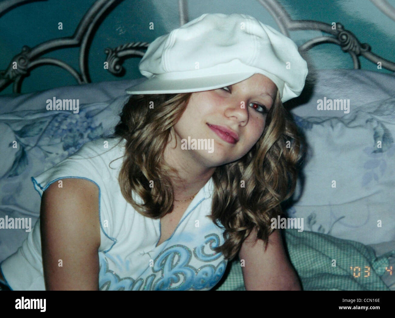 Jul 23, 2004; Beachwood, NJ, USA; A copy of a photo of Brittney Gregory ...