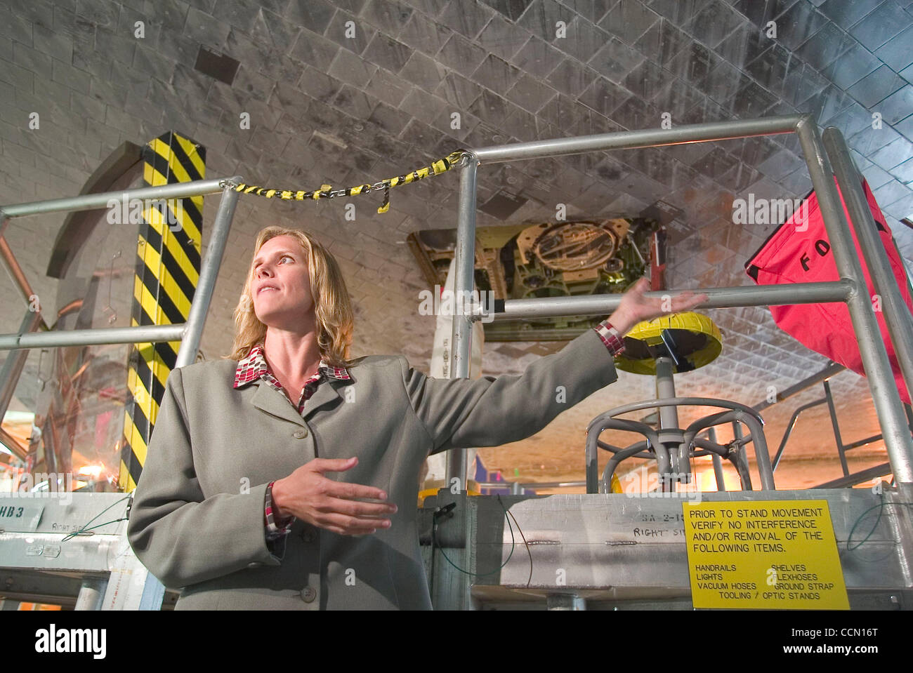 Standing under Space Shuttle Discovery Stephanie Stilson, A NASA ...