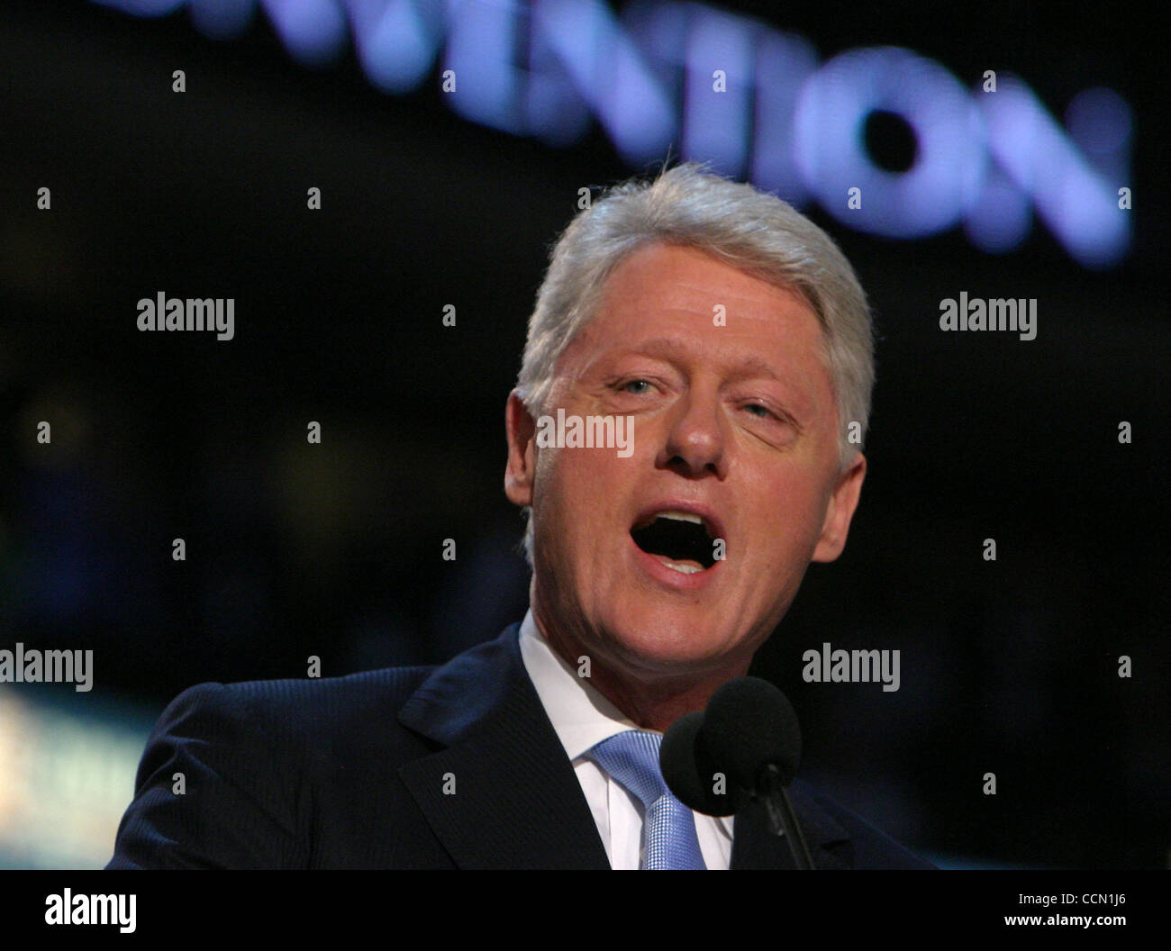 Jul 26, 2004; Boston, MA, USA; Former President BILL CLINTON at the ...
